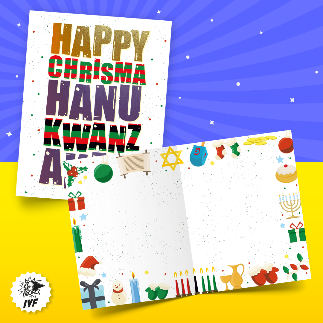 Chrismahanukwanzakah – Oversized Holiday Christmas Hanukkah Kwanzaa ...