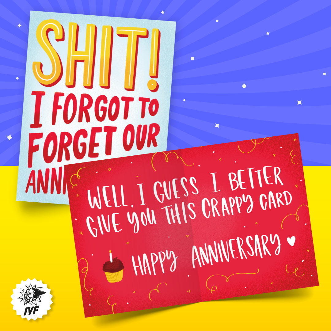 Forgot to Forget Anniversary – Oversized Anniversary Card – InYourFace ...
