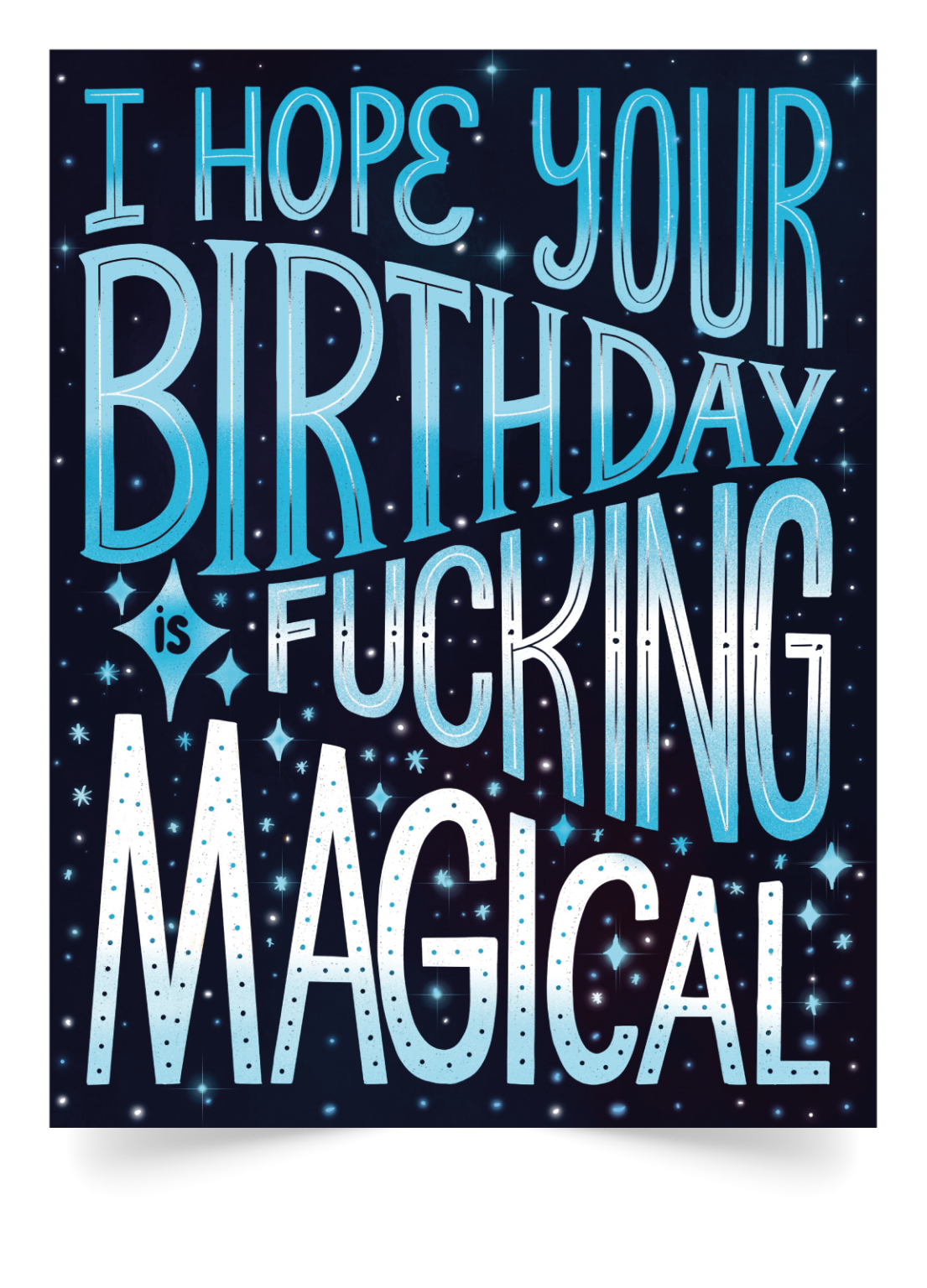 Magical Birthday – Oversized Birthday Card – InYourFace Designs
