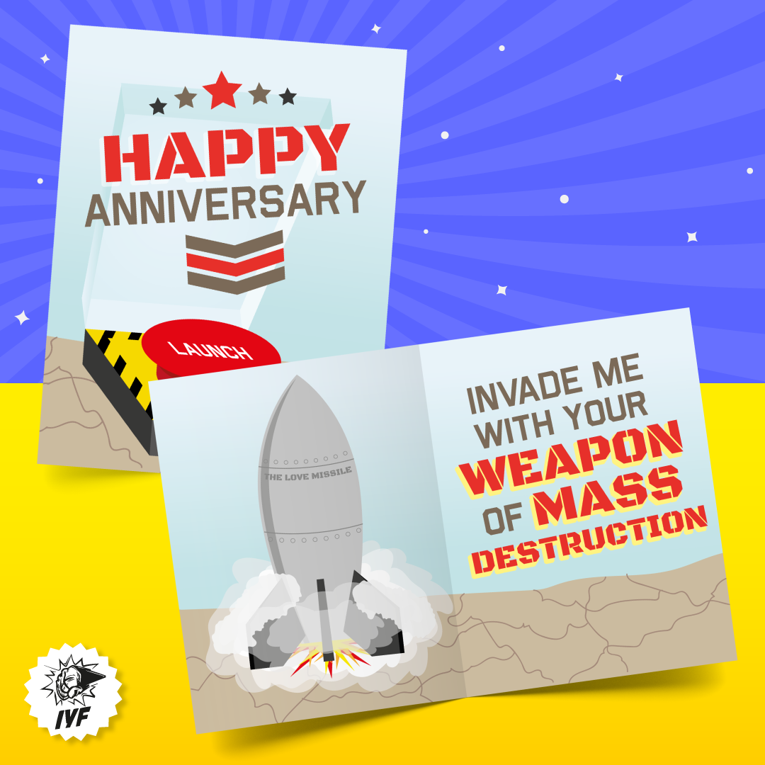 Launch Anniversary – Oversized Anniversary Card – InYourFace Designs