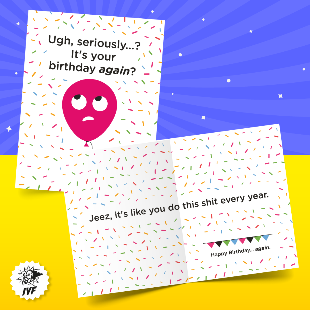 This Again Birthday – Oversized Birthday Card – InYourFace Designs