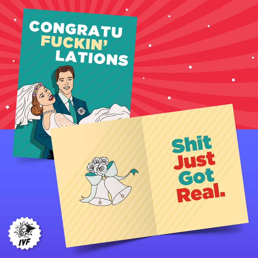 Wedding Congrats Got Real – Oversized Wedding Congratulations Card ...