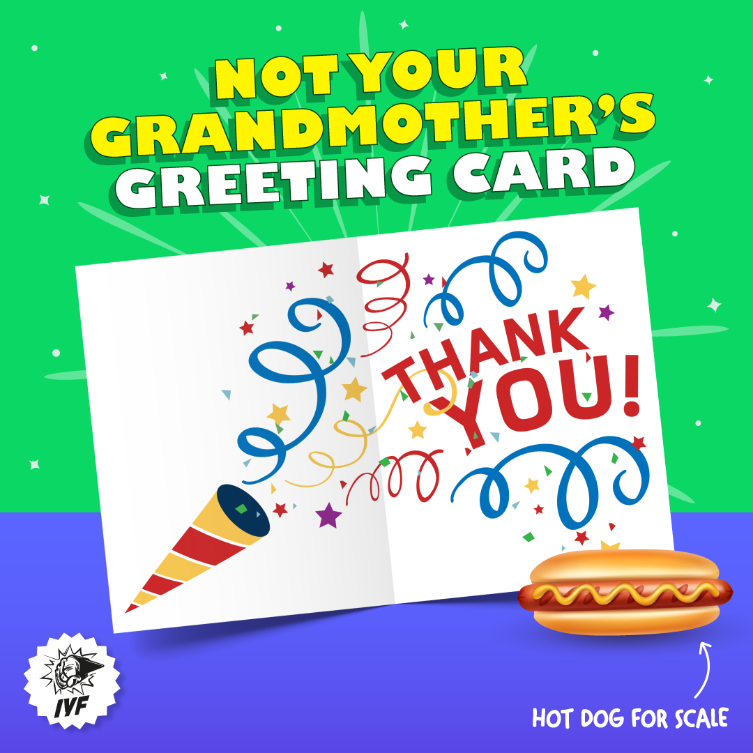 You’re The Poop Thank You – Oversized Thank You Card – InYourFace Designs